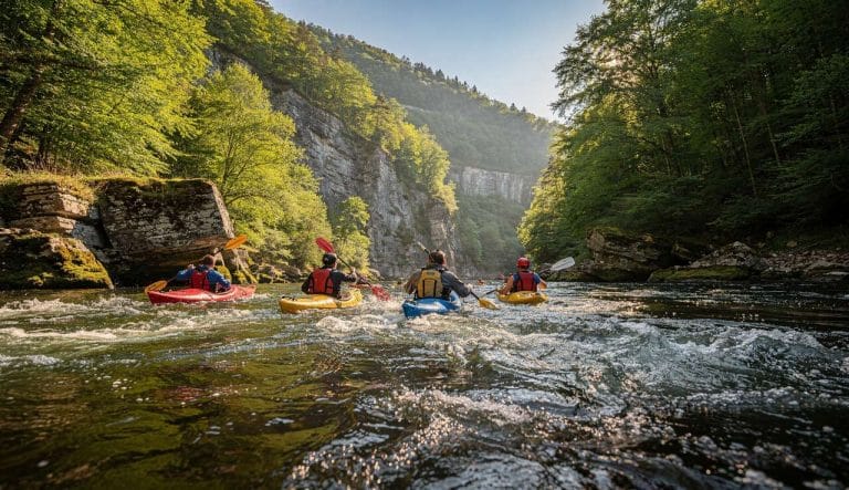 Descente de la Lesse en kayak : une aventure à Dinant