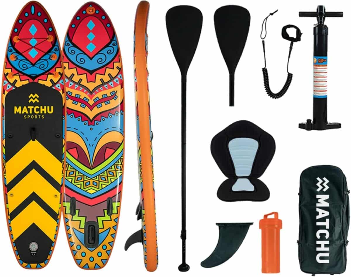 Test du stand up paddle gonflable Matchu 320 cm : l'ensemble complet ...